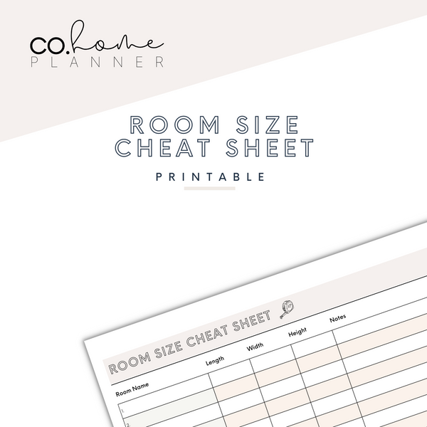 Room Size Cheat Sheet | Download + Print – Compass Home and Lifestyle